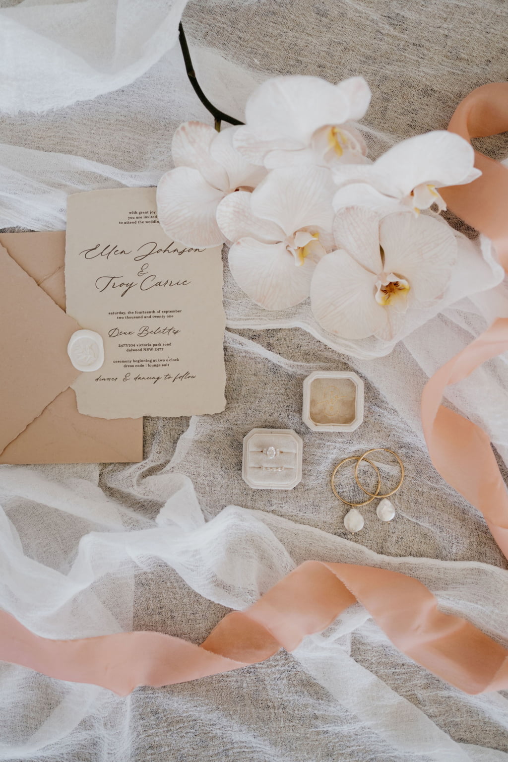 Gold Coast Just Peachy Wedding Inspo - Hello May