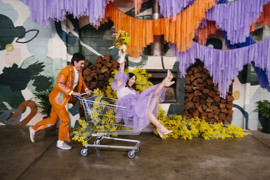 LILAC & PEACH WEDDING STYLING INSPO - Hello May