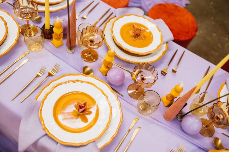 Lilac & Peach Wedding Styling Inspiration - Newcastle - Hello May