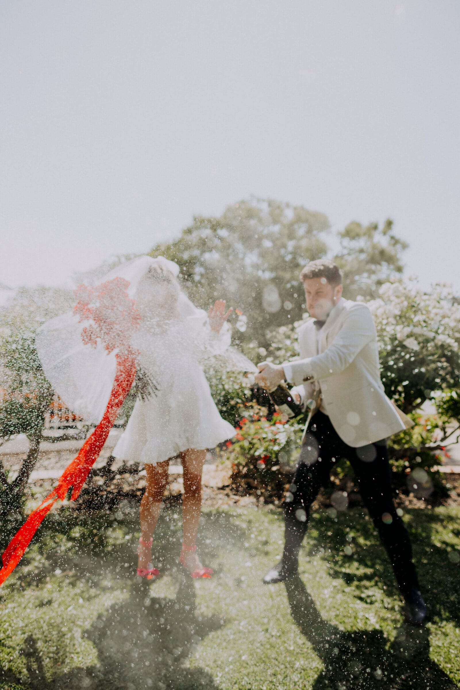 Gen & Lawson’s Bold Red Wedding in West Perth